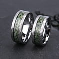 8mm Wide Tungsten Steel Ring with Hammered Texture in Steel Color and ...