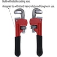 HSAPOW-Small Pipe Wrench, 6 Inch Adjustable Plumbers Wrench Mini ...