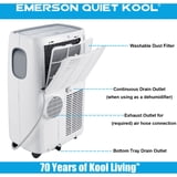 Emerson Quiet Kool Heat/Cool Portable Air Conditioner with Remote ...