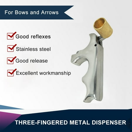 Archery Equipment Sturdy Thumb Compound Bow silver Hunting Supplies ...