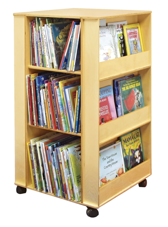 Childcraft Mobile Library Stand, 23-1/2 x 23-1/2 x 43-1/4 Inches ...