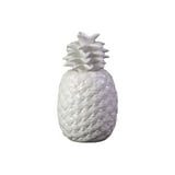 Decorative Ceramic Pineapple Replica In White Finish - Walmart.com