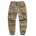 Aueoeo Mens Pants Mens Cargo Pants Mens Fashion Solid Color Multi ...