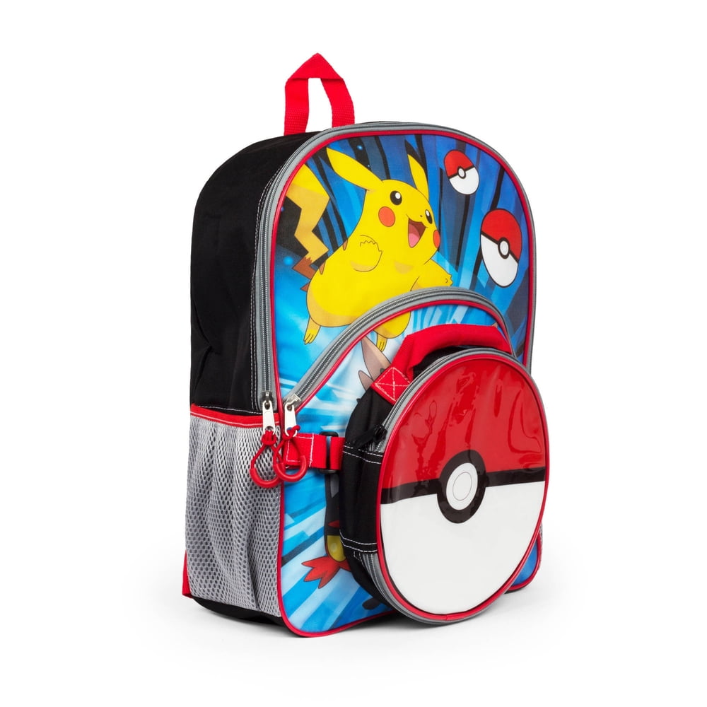 Pokémon - 16" Pokmon Backpack with Lunch kit - Walmart.com - Walmart.com