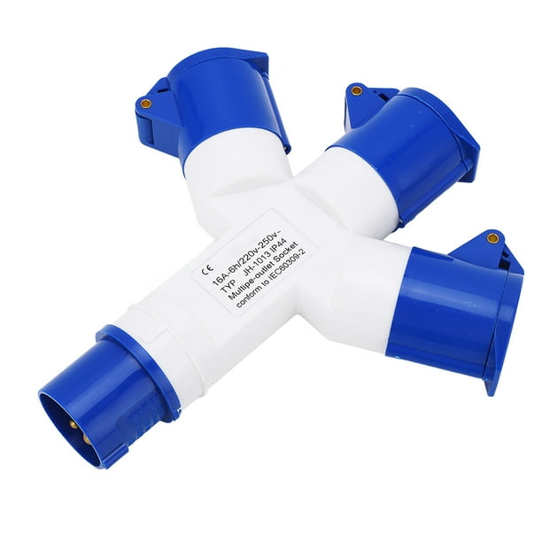 Industrial Socket Connector, 2P+E 220-250V Strong Conductivity Safe ...