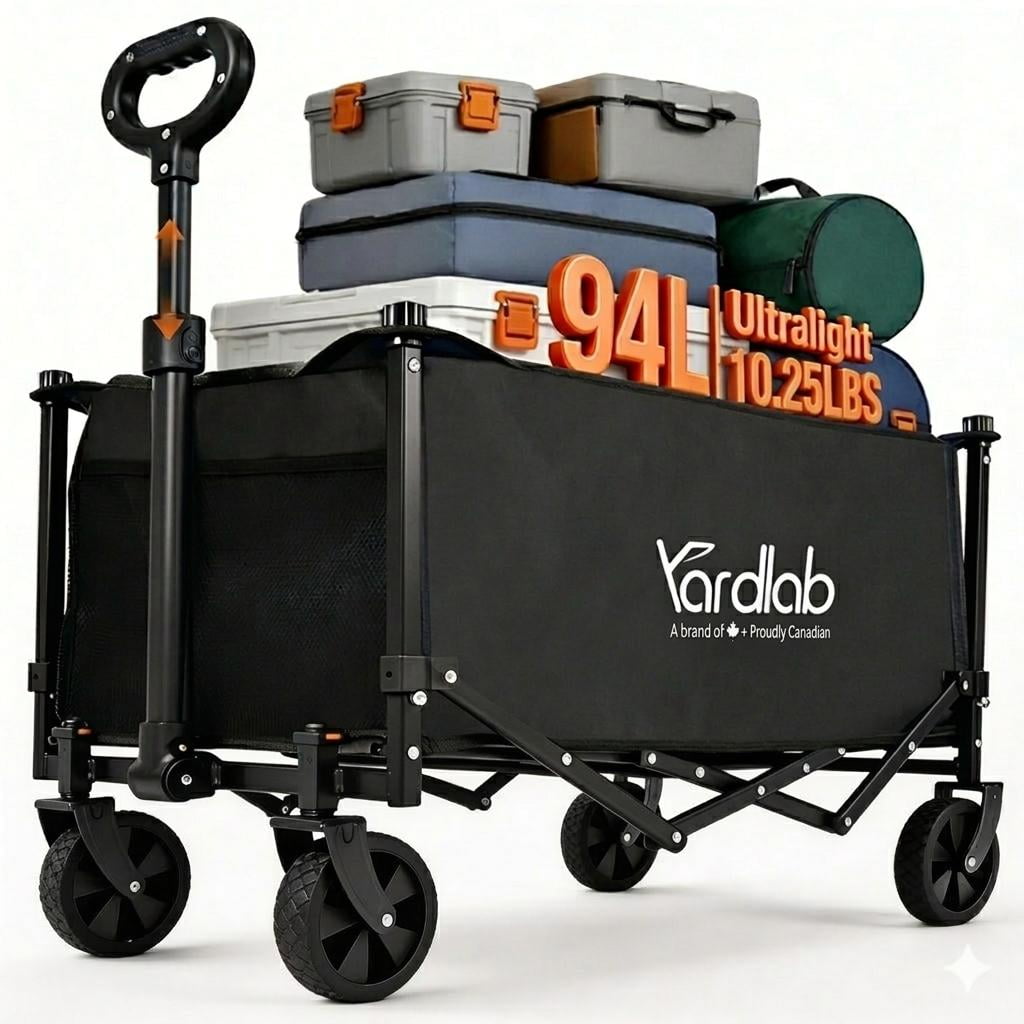 Click here for Yardlab 94l Folding Wagon Cart  Collapsible Lightw... prices