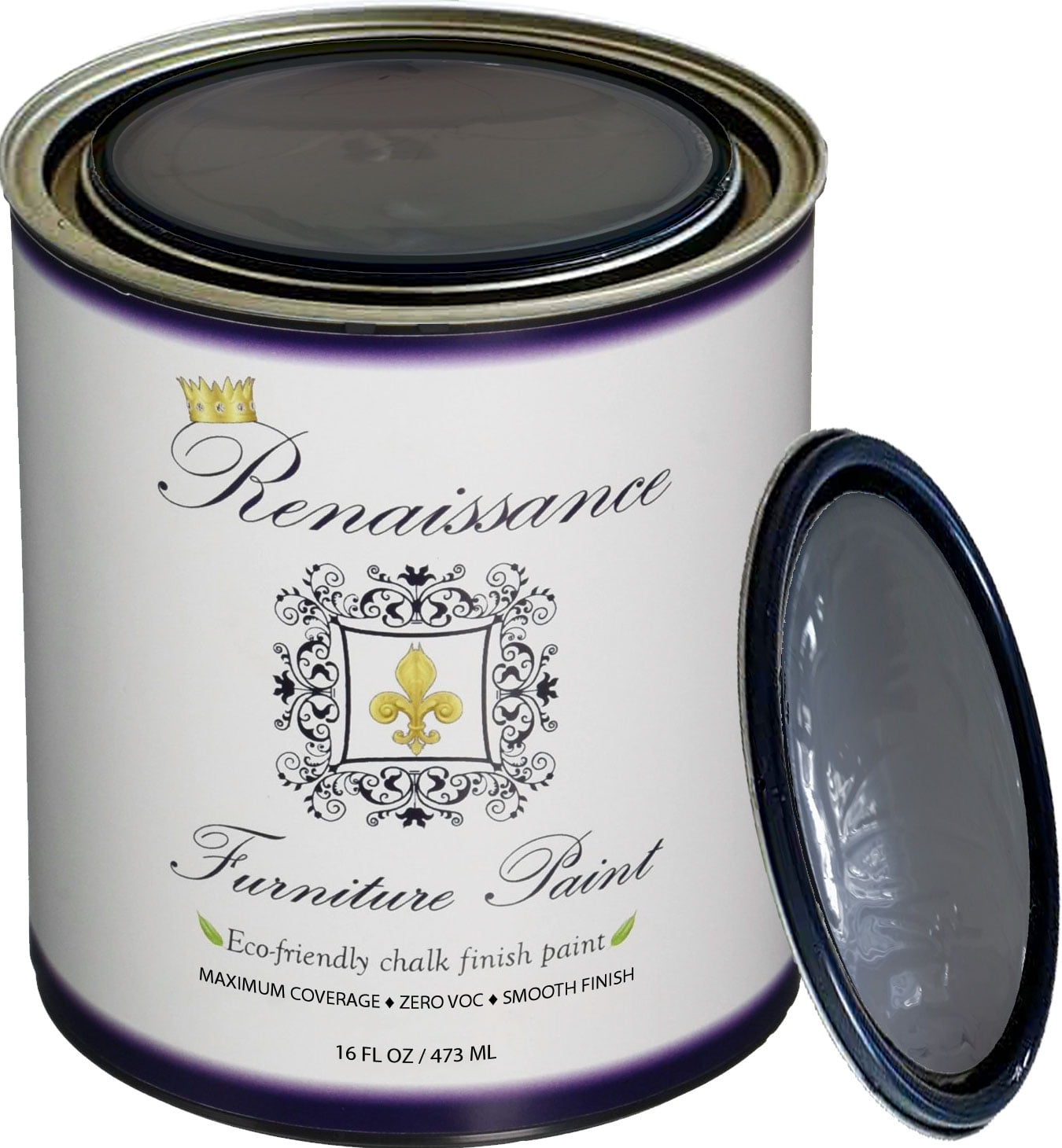 Renaissance Chalk Finish Paint - Greystone Pint (16oz) - Chalk ...