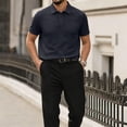 Breeze Polo Shirts for Men Short Sleeve Beer Belly Performance Collared ...