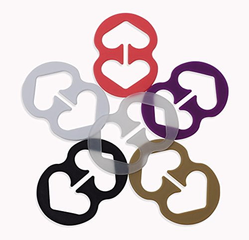 Bra Strap Clips - Racer Back - Conceal Straps - Cleavage Control (Pink ...