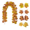 Artificial Maple Vine 68.9in, Fall Thanksgiving Decoration, Realistic ...