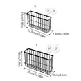 Space Saving 2 Piece Kitchen Hanger Shelf Heavy Duty Metal Materials ...