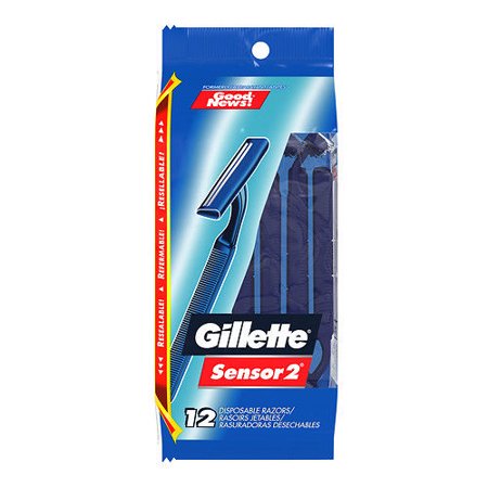 Gillette Sensor2 Disposable Razors, 12 Count - Walmart.com