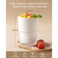 Ribbed Glassesware 14 Oz Ripple Drinking Glasses Iced Coffee Glasses ...
