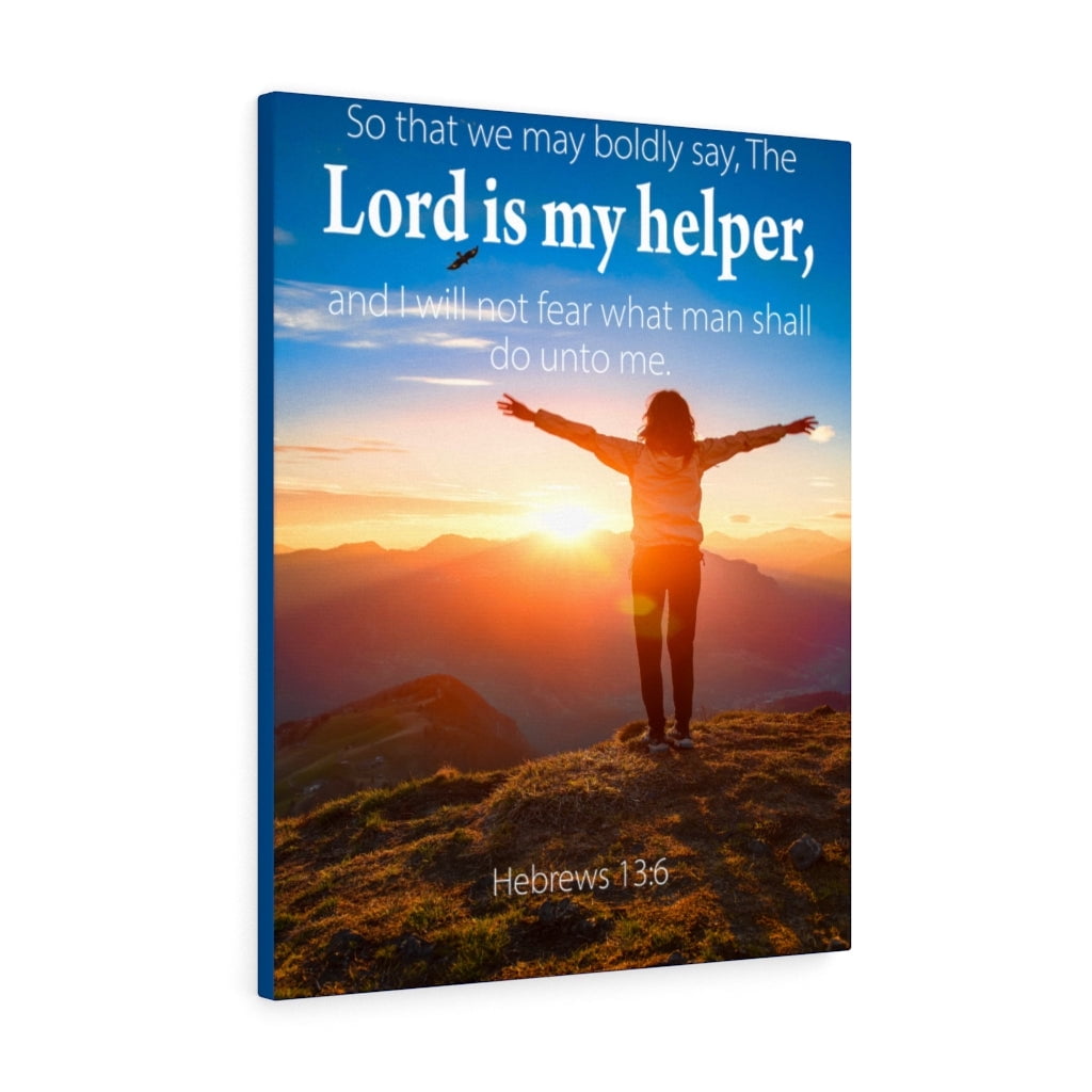 Scripture Walls Lord is My Helper Hebrews 13:6 Bible Verse Canvas ...