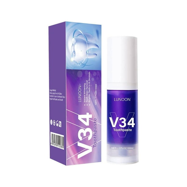 New V34 Toothpaste V34 Toothpaste Removes Stains Teeth Bright Teeth ...