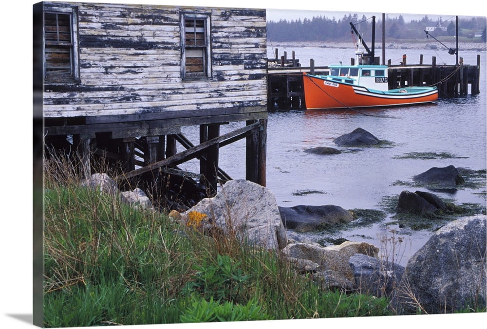 Great BIG Canvas Canada Nova Scotia Hunts Point Lobster Boats At