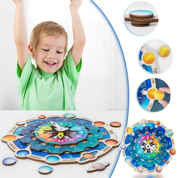 Snorda Planetary Clock Disk Children's Time Cognition Planetary Pairing ...