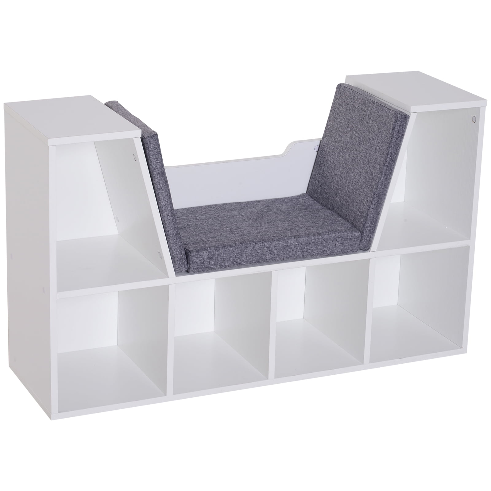 Click here for Homcom 6-Cubby Bookcase Bookshelf With Cushion Rea... prices