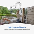 Floodlight Camera 3MP 2K Outdoor Security Surveillance Color Night ...