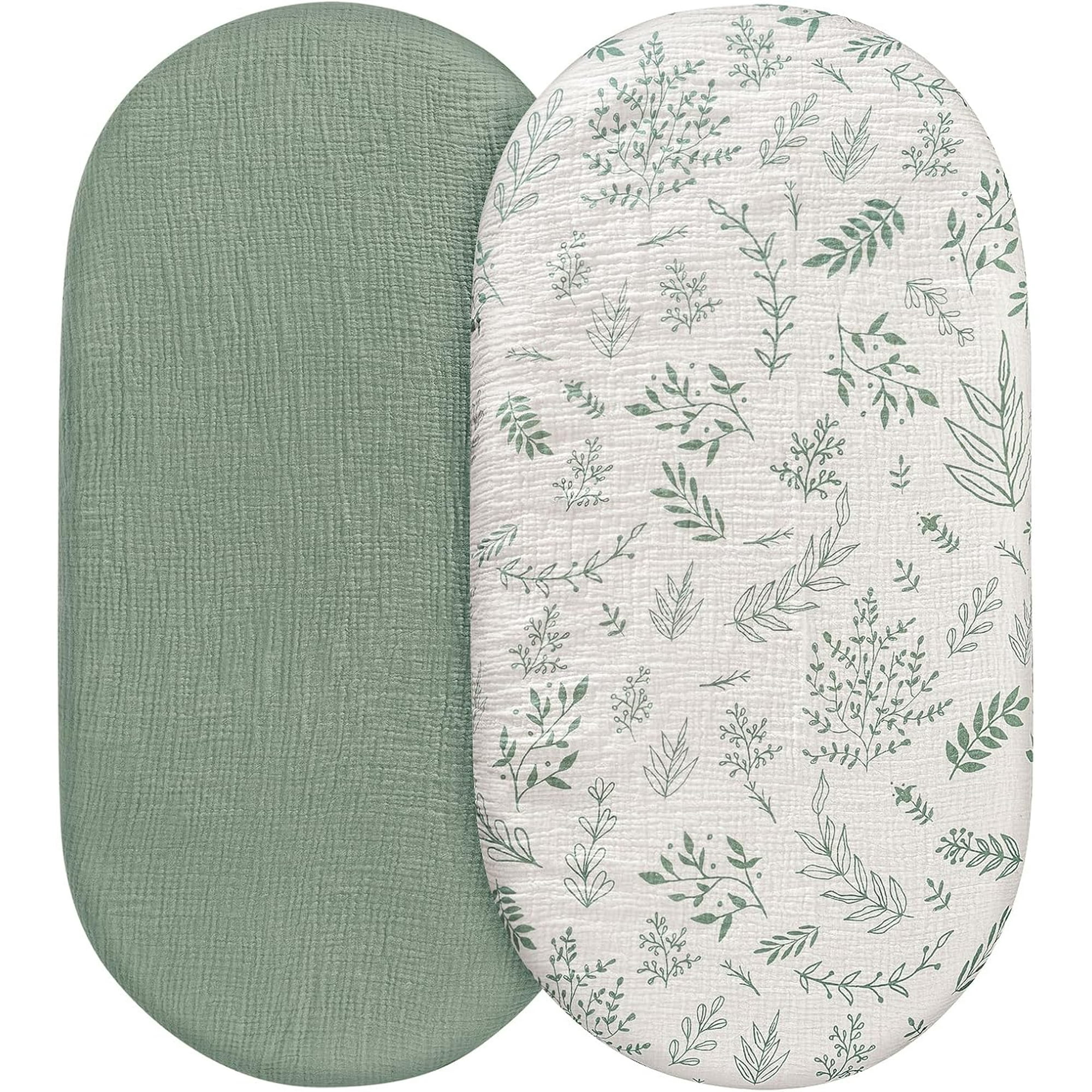 Click here for Starrism Muslin Bassinet Fitted Sheets  2 Pack For... prices