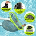 SUNALLY Professional Pool Net, Leaf Skimmer Rake with Fine Mesh, EZ ...