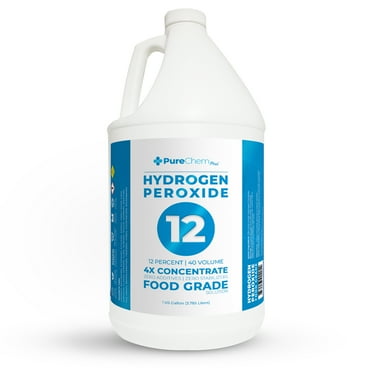 12% Hydrogen Peroxide - 4 Gallon - Food Grade - H2O2 & Water - Made in ...