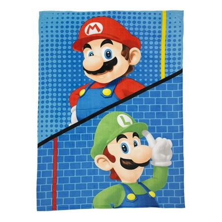 Jay Franco & Sons Super Mario 62" X 90" Plush Blanket | Walmart Canada