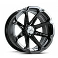 "MSA M12 Diesel Gloss Black ATV Wheels/Rims 14"" for Honda Foreman ...