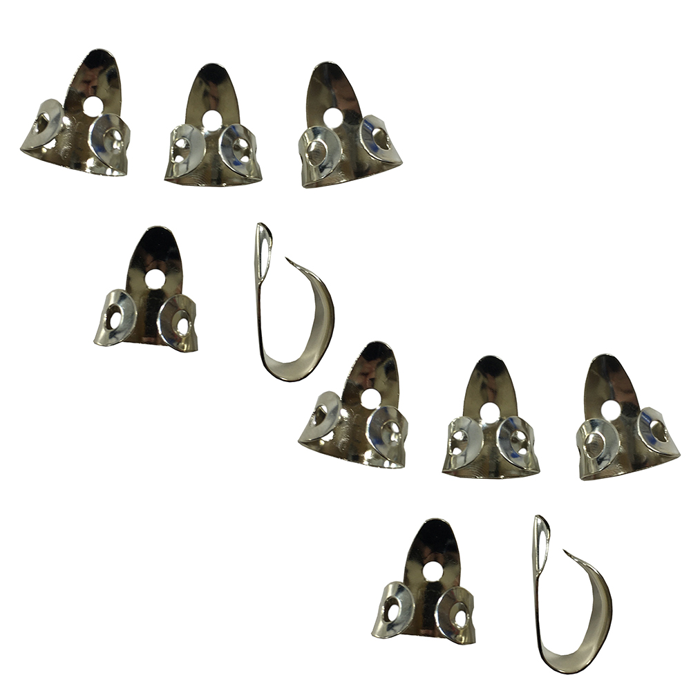 Dunlop Finger Picks (4) with 2 Thumb Metal Nickel Silver .020 inch ...