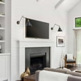 LNC Set of 2 Black Swing Arm Wall Lamps, Plug-In or Hardwired ...