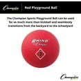 Champion Sports Playground Ball, 7", Red, nylon-wound construction ...
