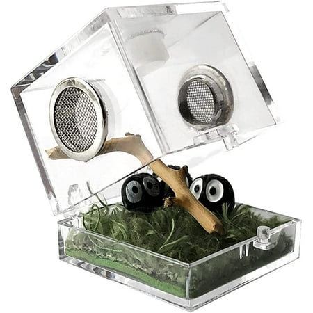 Surrme Insect Feeding Box Clear Acrylic Reptile Breeding Box for Spider ...