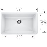 BLANCO PRECIS Super Single Undermount - White - Walmart.com