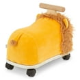 Battat Rollin' Lion Animal Ride-On Toy with Wooden Handle, Toddler and ...