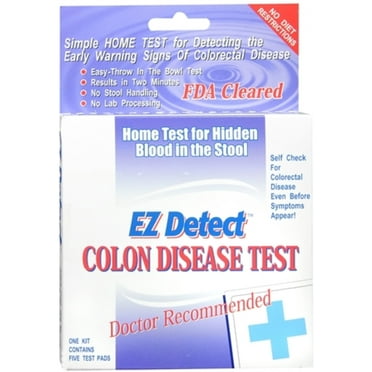 EZ Detect Colon Disease Test, FDA Cleared, at Home Colorectal Test Kit ...