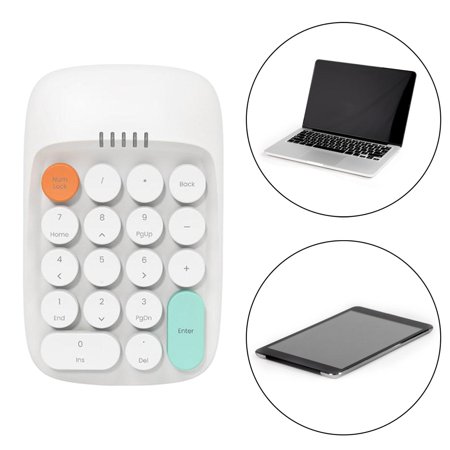 Laptop Number Keyboard Digital Keyboard Silent for Notebook PC Number Keypad white | Walmart Canada