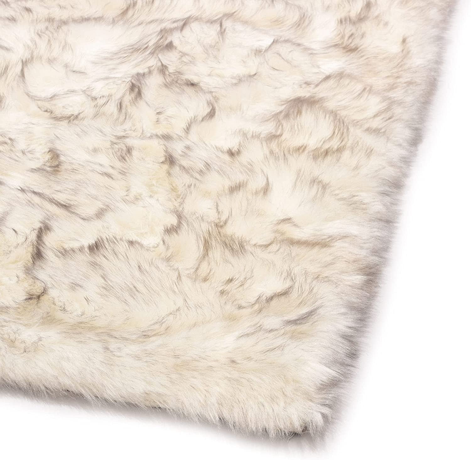 Sanmadrola Ultra Soft Faux Sheepskin Fur Fluffy Decorative Indoor Shag ...