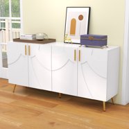 Meridian Furniture Beth Solid Wood Sideboard/Buffet in White Lacquer ...