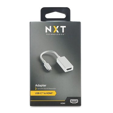 NXT Technologies NX52345 0.5' USB C/HDMI Audio/Video Adapter White ...
