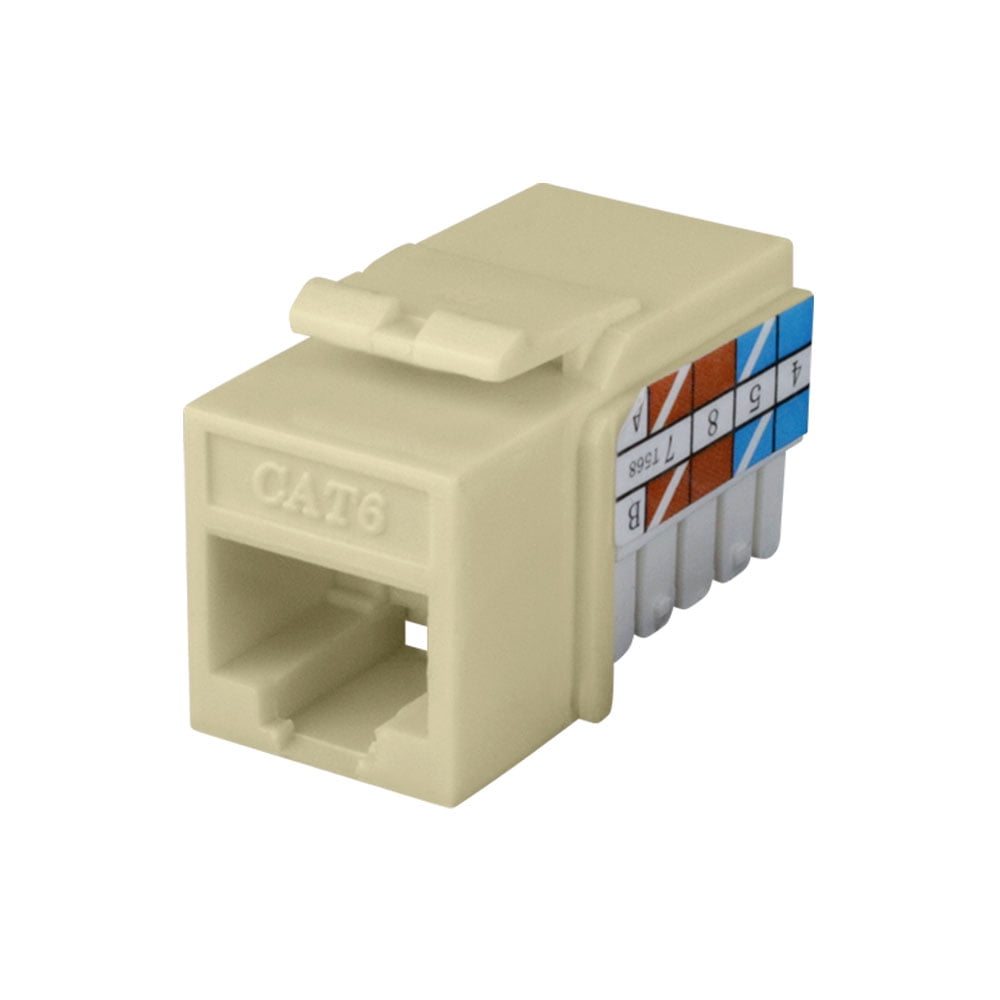 Construct Pro Cat6 (RJ-45) Keystone Jack (Ivory) Manufactured by ...