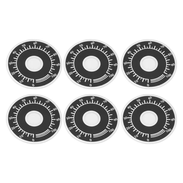 Dial Plate, Potentiometer Dial Plates BEM-KDP 0-100 for Rheostat for ...