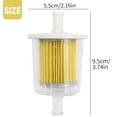 Anxingo 5 Pcs 3/8" Universal Fuel Filters Inline Gas Fuel Line for ...