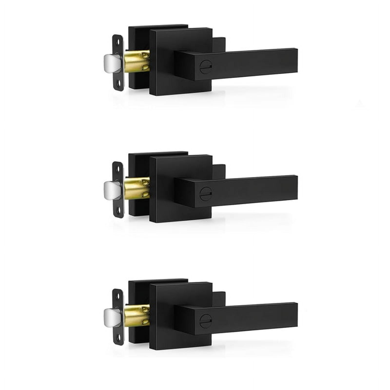 Click here for Unbranded 3 Pack Matte Black Door Handles  Keyless... prices