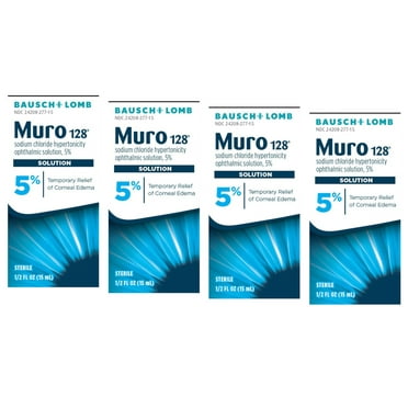 Bausch + Lomb Muro 128 Sodium Chloride Hypertonicity Ophthalmic ...
