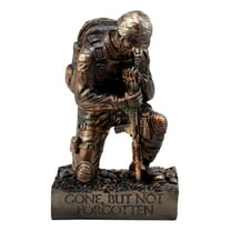 Battlefield Kneeling Soldier Statue 8.5"H Honor & Valor Military Combat ...