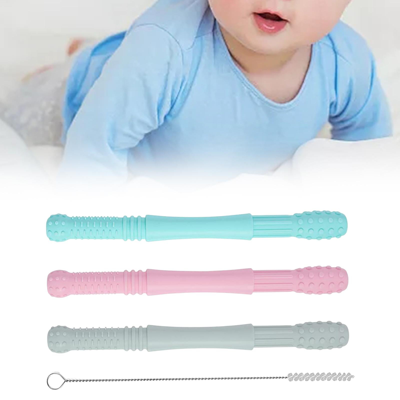 For Baby INTATIKOO Hollow Teether Tubes For Babies 0-18 Months - BPA ...