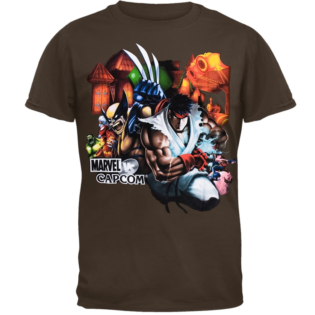 Marvel Vs Capcom - Street Fair Soft T-Shirt - Walmart.com