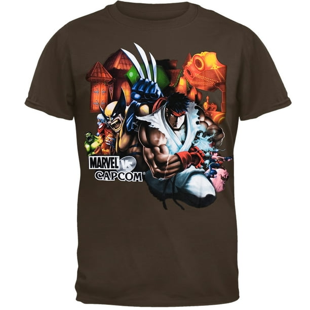 Marvel - Marvel Vs Capcom - Street Fair Soft T-Shirt - Walmart.com ...