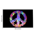 AURIGATE Peace Sign Doormat, 23.62x15.75 Inch Hippie Style Polyester ...