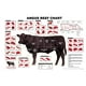 Angus Beef Chart Meat Cuts Diagram Poster 24 Inches x 36 Inches Art ...